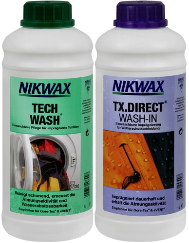 Nikwax | Reinigung - Tech Wash® und TX.Direct® Wash-In